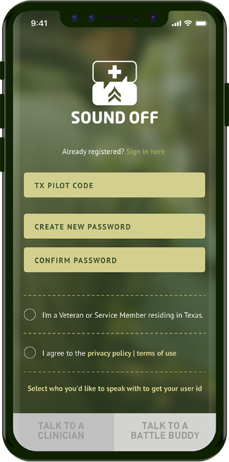 Sound Off – Supporting Veterans on their Terms